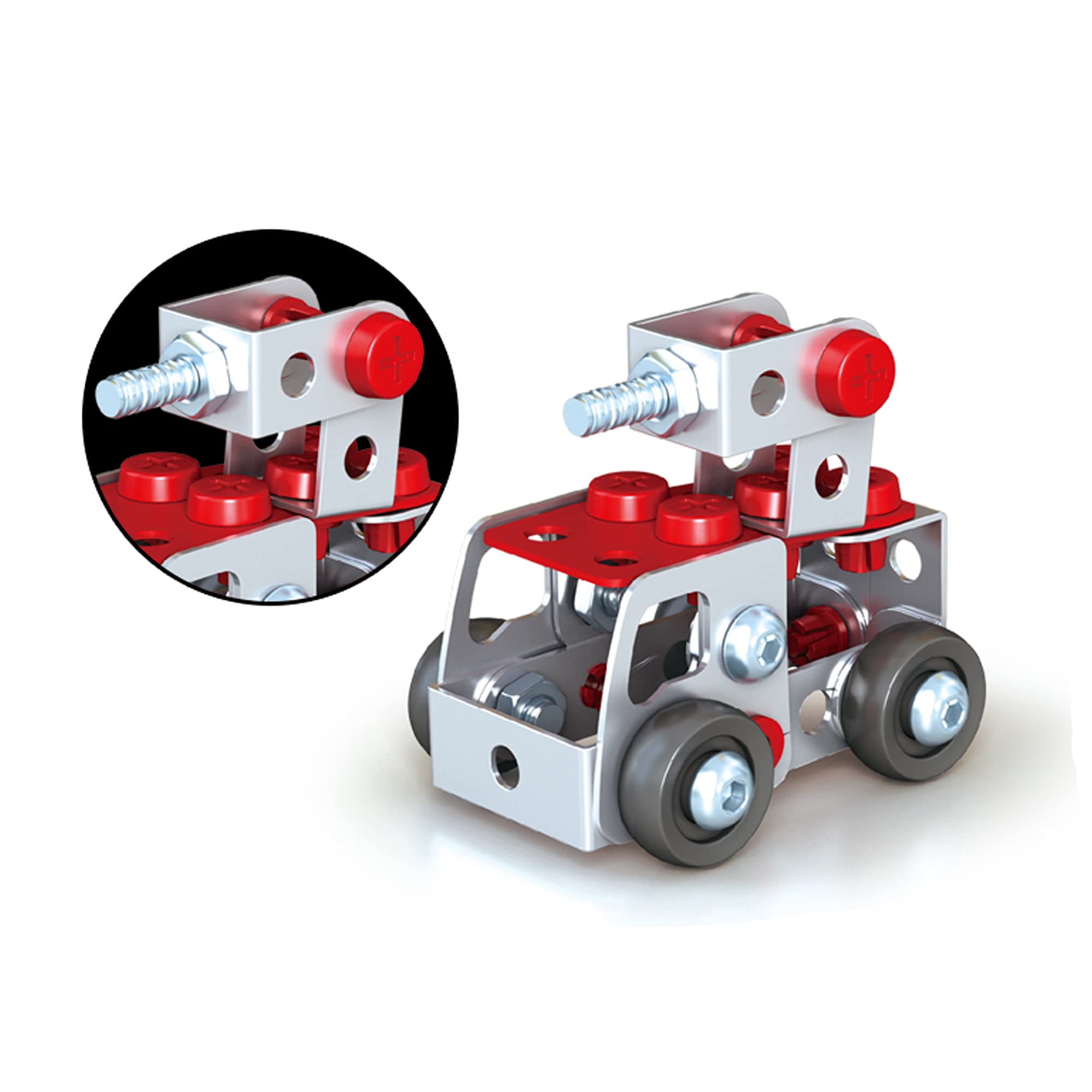 Car Building Kit - Educational Learning STEM Building Blocks Toys Gifts for Kids, Engineering Construction Set for Boys & Girls Age 8 - 13 Years Up - 6 & 7 Can Do with Parents Help (Fire Series)