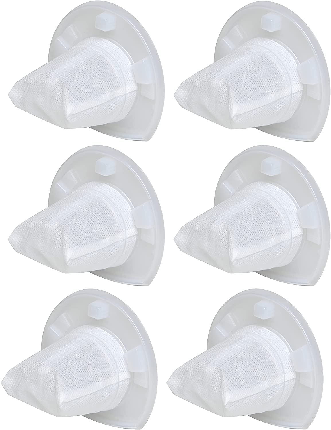 6 Pack Replacement Filter for Black & Decker Hand Vacuum Cordless Vacuum VF110 CHV1410L, CHV1410, CHV9610, CHV1210, CHV1410B, CHV1510, BDH2000L