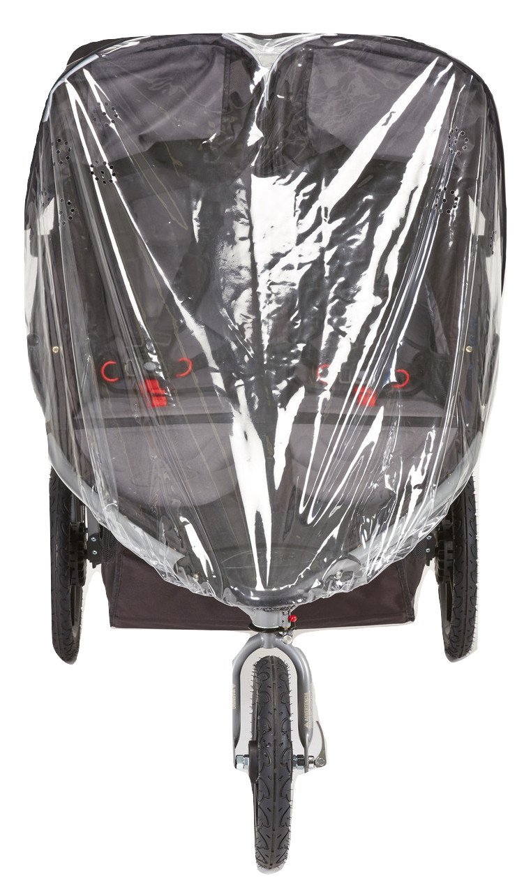 Sashas Peekaboo Friendly Rain and Wind Cover for BOB Revolution Flex Duallie & Strides Double Jogging Stroller