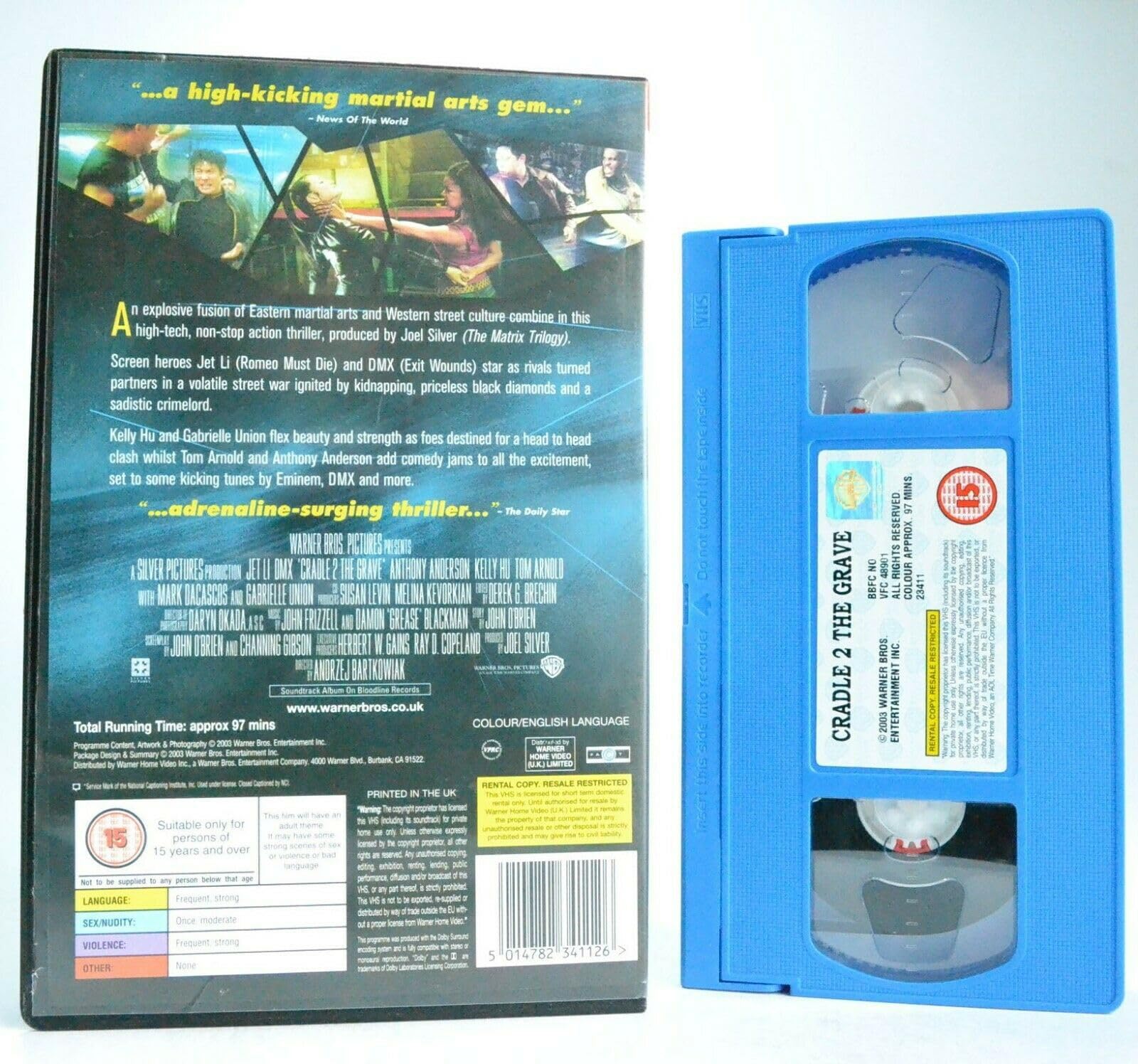 Cradle 2 The Grave: Action/Martial Arts (2003) - Large Box - J.Li/DMX - Pal VHS