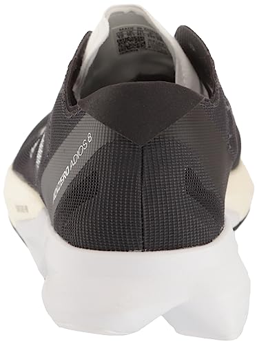adidas Women's Adizero Adios 8 Sneaker, Carbon/White/Black, 8