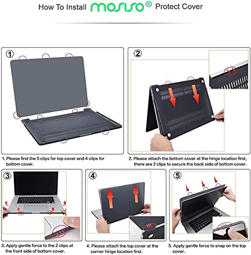 MOSISO Compatible with MacBook Pro 16 inch Case 2020 2019 Release A2141 with Touch Bar Touch ID, Ultra Slim Protective Plastic Hard Shell Case & Keyboard Cover Skin, Black