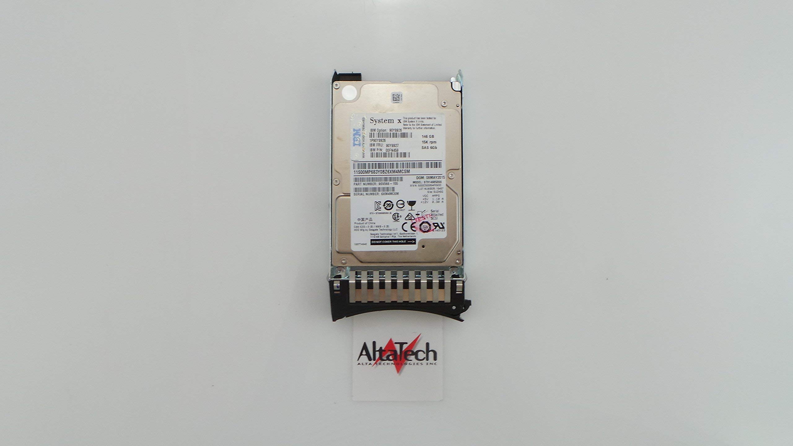 IBM 90Y8927 - 146GB 2.5in SAS 15K 6Gb/s HS Hard Drive (Renewed)