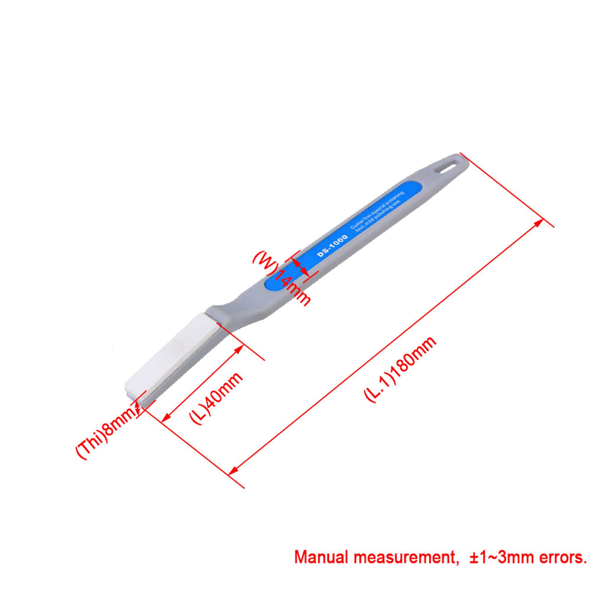 BQLZR Fret End Dressing File Guitar Fret end File 1000# Blue Granularity Fret End Dressing Crowning File for Acoustic Electric Guitar Bass Luthier Tools