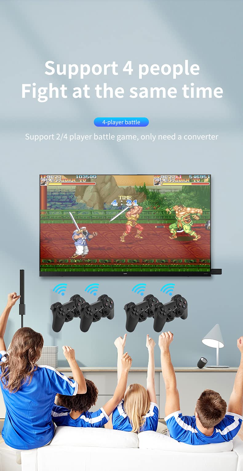 NUBSUP UB-66 Video Game Console 4K HDMI-Compatible Game Stick Built in 3500 Retro Game TV Console Support for P1/FC/GBA