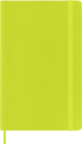 Moleskine Classic Notebook, Soft Cover, Large (5" x 8.25") Ruled/Lined, Lemon Green, 192 Pages
