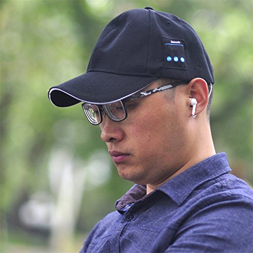 Lzcat Unisex Bluetooth Baseball Cap Sun Hat Smart Wireless Bluetooth Headset Sports Cap Music Speaker Mic Summer Cap (Grey)