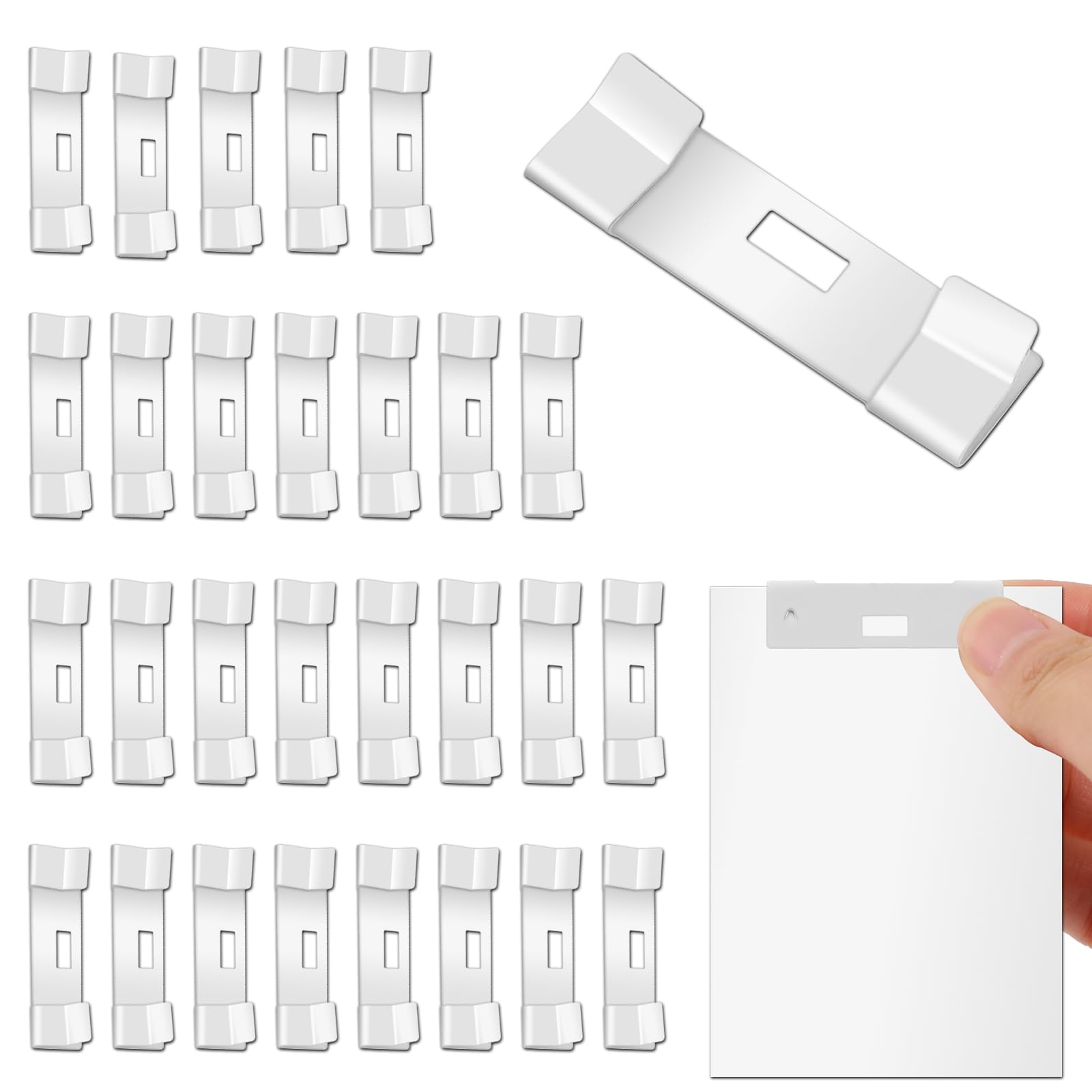 30 Pcs Vertical Blind Parts Vertical Blinds Clips Replacement Valance for Vertical Blinds Metal Blind Repair Clip Vertical Blinds Repair Kit Window Blind Replacement Slats Tabs