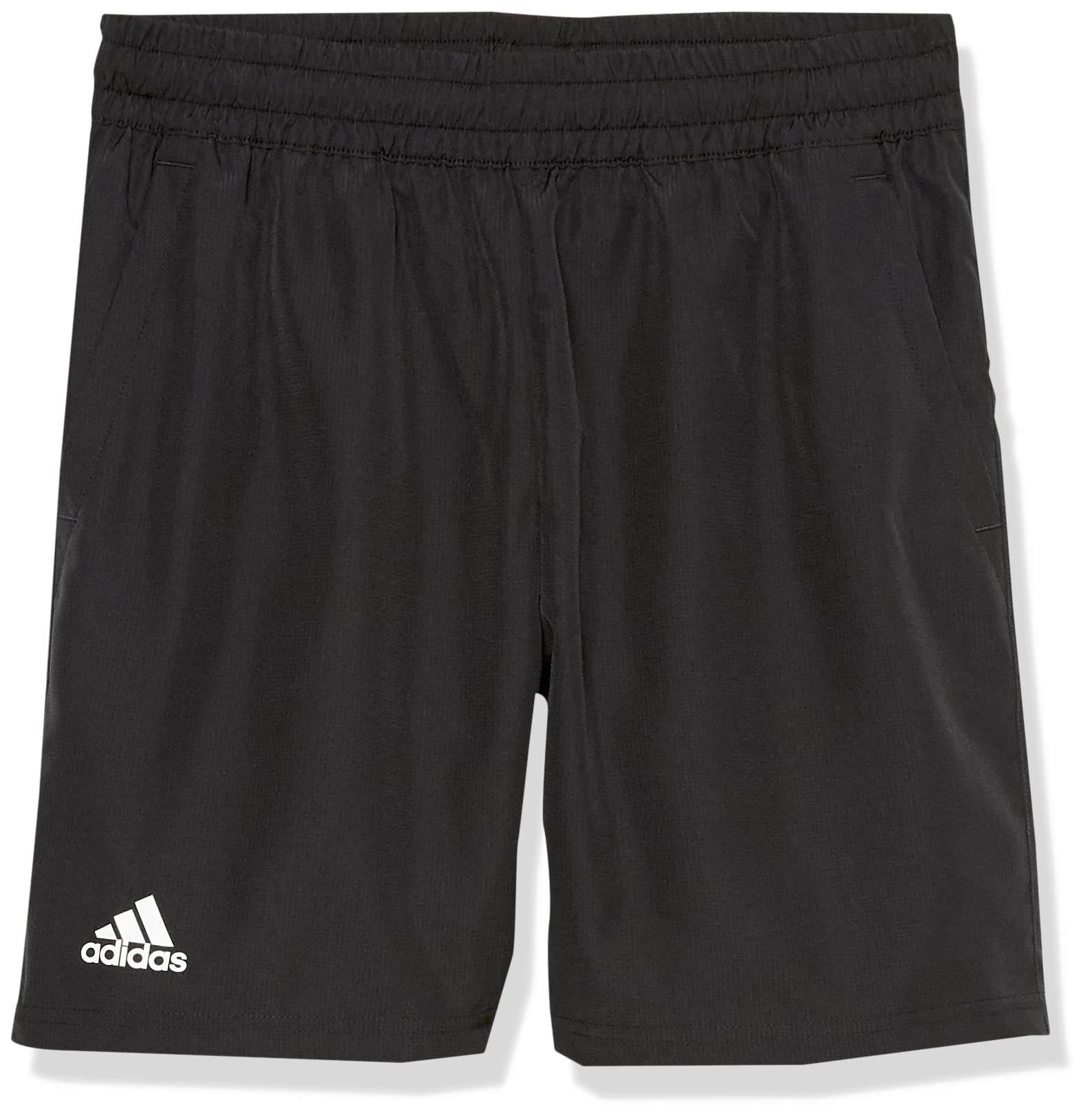 adidas Boys' Club Tennis Shorts, Black/White, Large