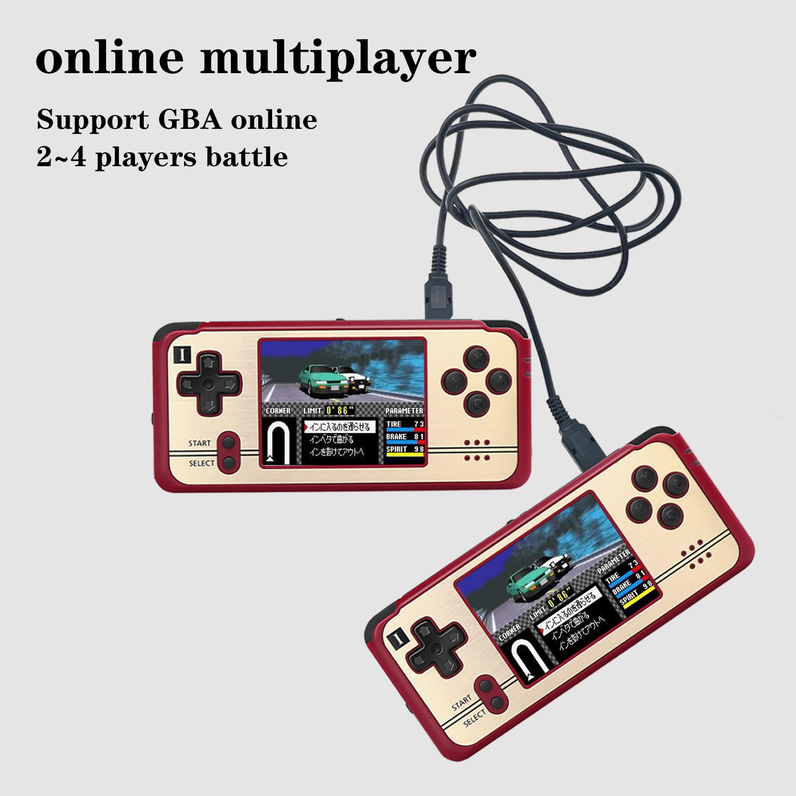 Daxceirry Retro Game K101 Plus Handheld 32 Bit Game Console Mini Video Game Player with 3 inch Screen Support for Official Cartridges Dual Core System (No TF Card Attached)