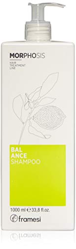 Framesi Morphosis Balance Shampoo, 33.8 fl oz, Shampoo for Oily Hair, Cleansing and Volumizing