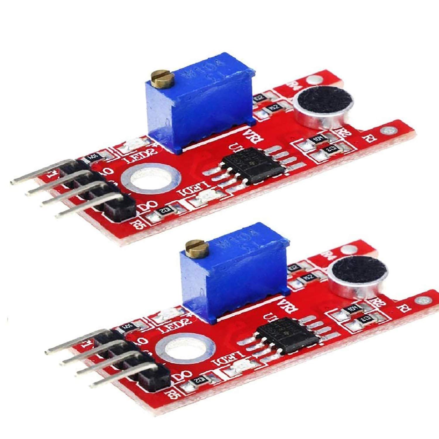 Leyal 2PCS Smart Electronics KY-038 4pin Mini Voice Sound Detection Sensor Module Microphone Transmitter for arduino DIY KIT