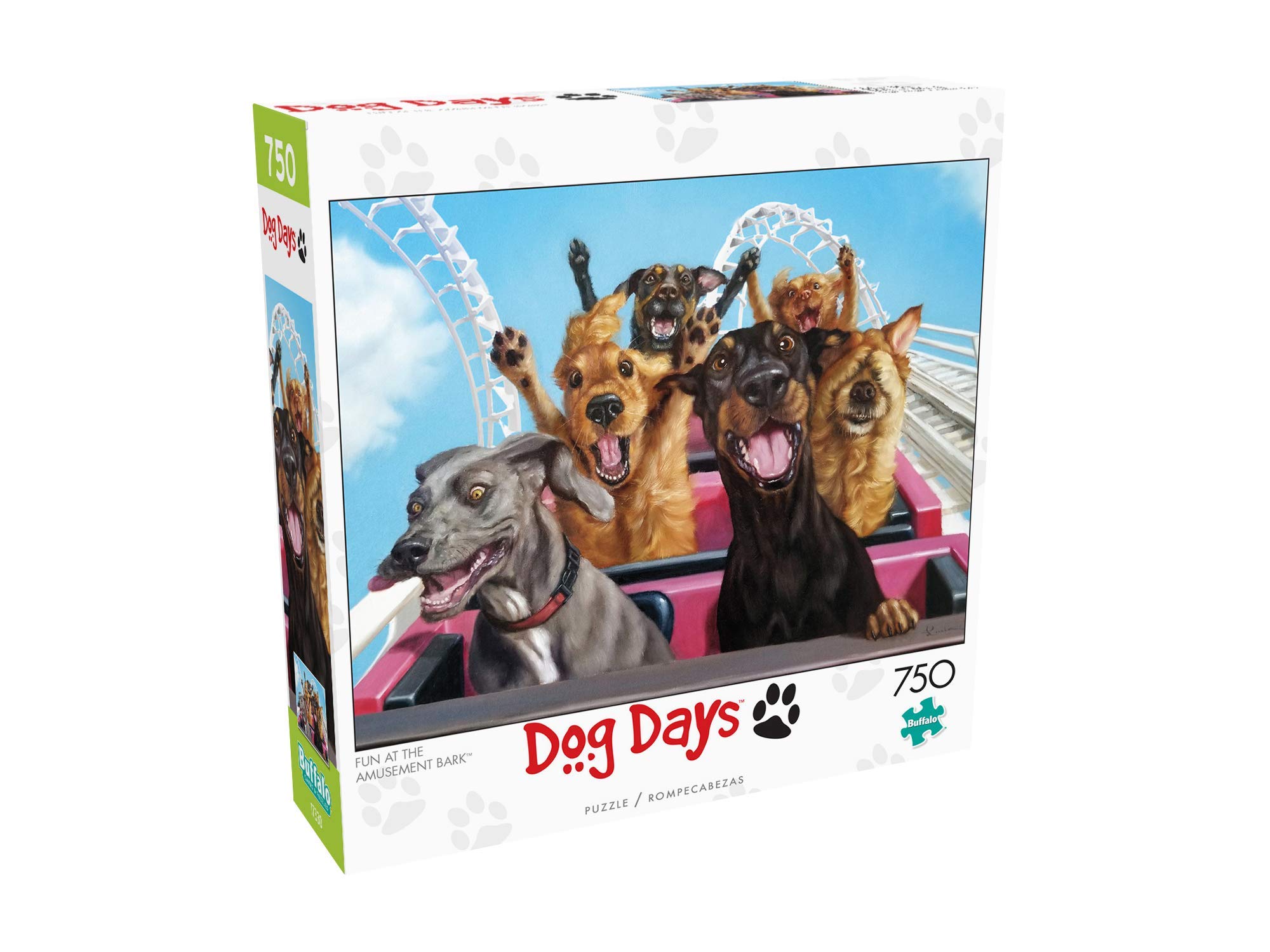 Buffalo Games - Lucia Heffernan - Fun at the Amusement Bark - 750 Piece Jigsaw Puzzle For Adults - High Quality Challenging Puzzle Perfect for Game Nights - Finished Size is 24.00 x 18.00