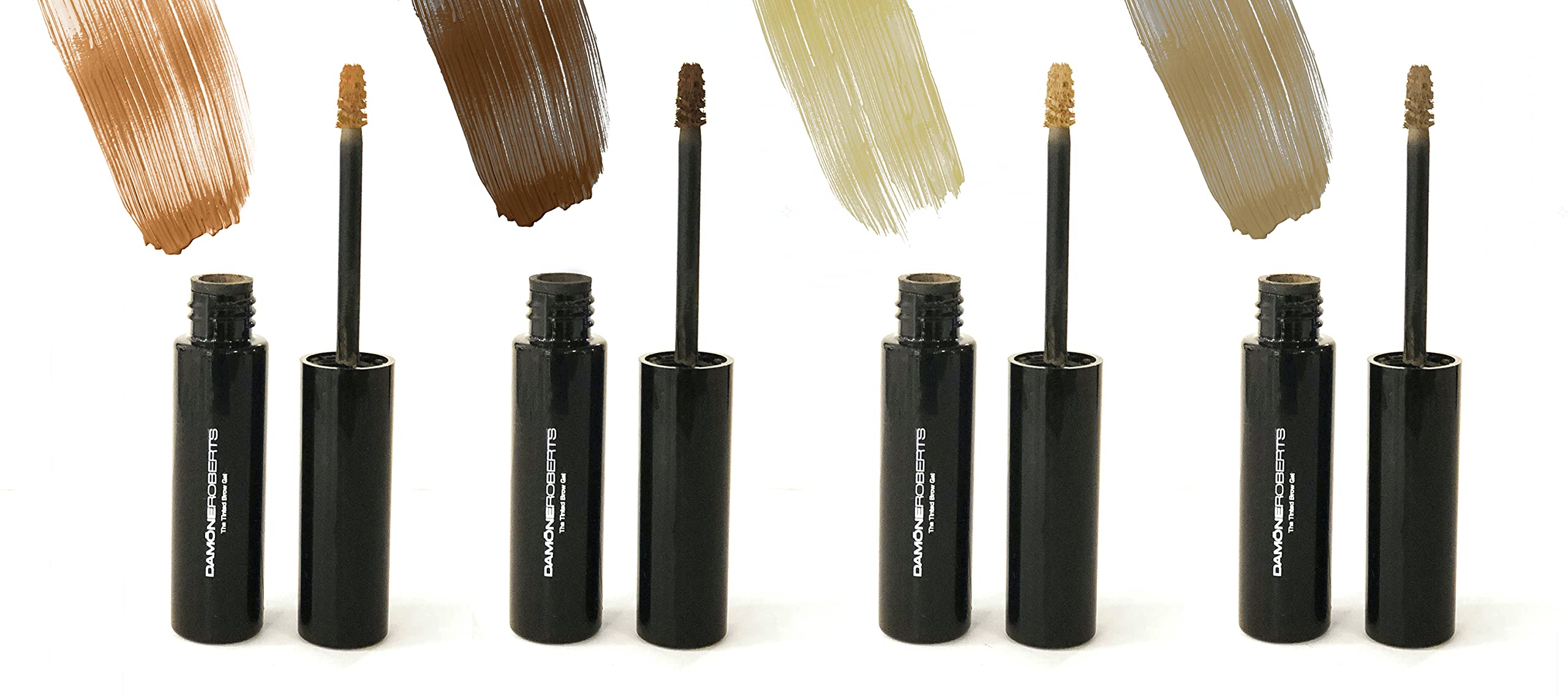 Damone Roberts Ginger Tinted Eyebrow Gel - The Best Brow Gel for Redheads with Added Micro-fibers for Full, Thick Brows - Long-wear, Transfer-proof Formula for Natural Brows - Made in the USA (Auburn)
