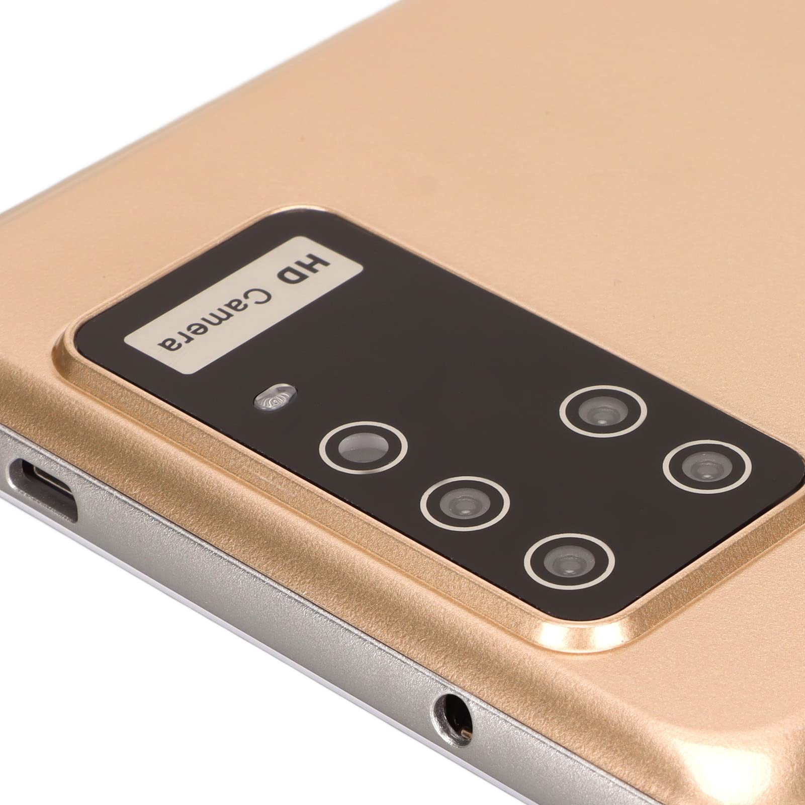 7 Inch Tablet, 32GB Tablet Gold Color 4GB 32GB 100‑240V for Music (US Plug)