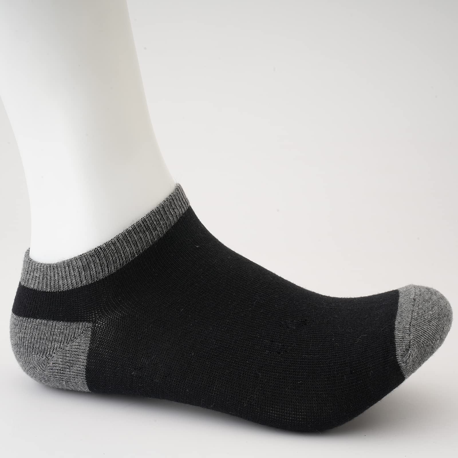 6 pairs no show socks women size 6-12 black Cotton socks ankle low cut
