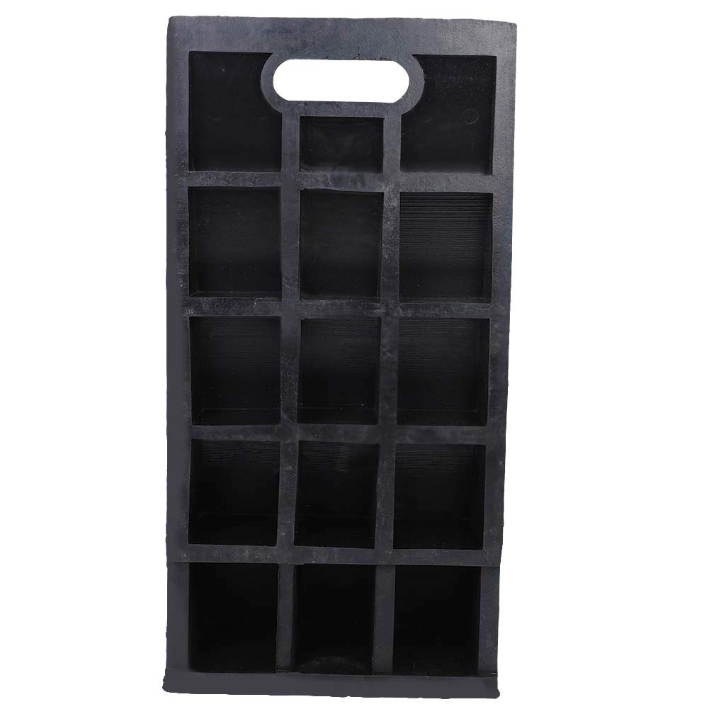 7.5" Rise Rubber Threshold Ramp, Solid Rubber Curb Ramps for Wheelchairs, Scooters, Car and Motorbike, 23.6 x 11.8 x 7.5 inch2 Pcs