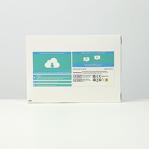 Freenove RFID Starter Kit for Raspberry Pi 5 4 B 3 B+ 400 Zero 2 W, 927-Page Detailed Tutorial, Python C Java Scratch Processing Code, 204 Items, 122 Projects (Raspberry Pi NOT Included)