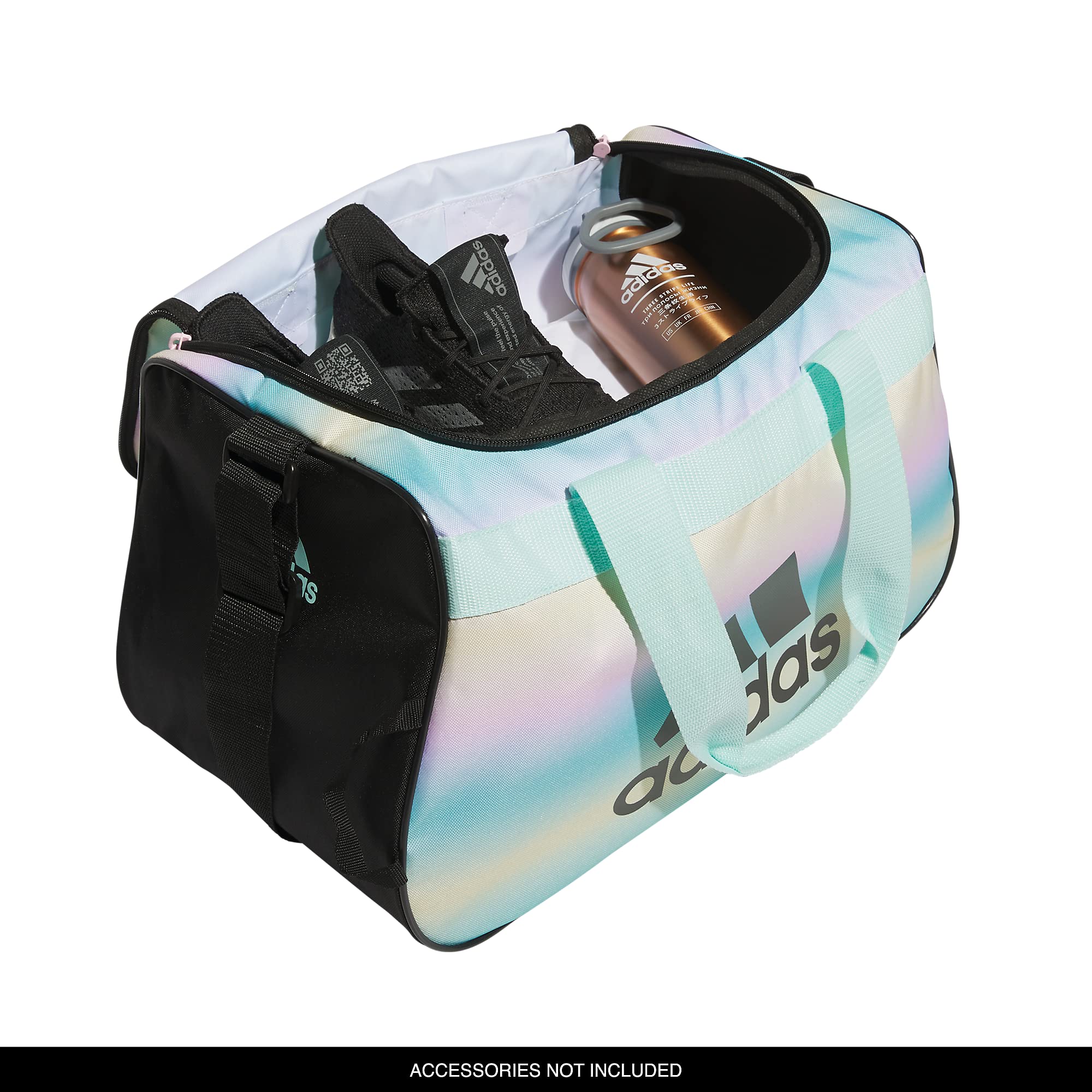 adidas Diablo Small Duffel Bag, Onix Grey/Bliss Lilac Purple/Black, One Size