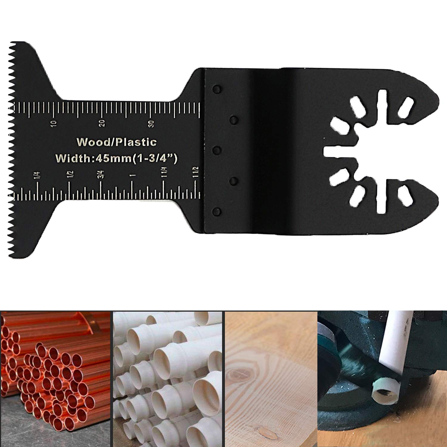 71 Piece Oscillating Tool Blades, Assorted Oscillating Saw Blades Multi-Tool Quick Release Wood & Metal Saw Blades Fit for Multimaster, Bosch, Makita, Rockwell, Ryobi, Craftsman, Ridgid