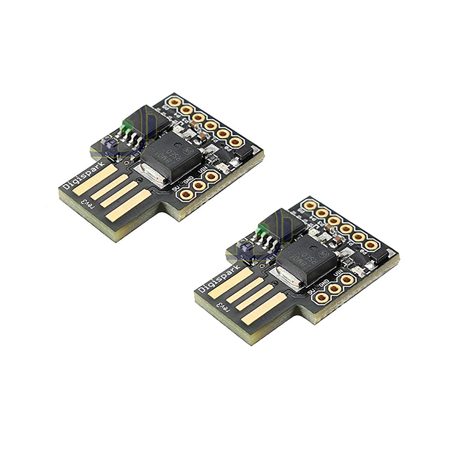 DEVMO 2PCS Digispark Kickstarter ATTINY85 General Micro USB Development Board Module Compatible with Ar-duino