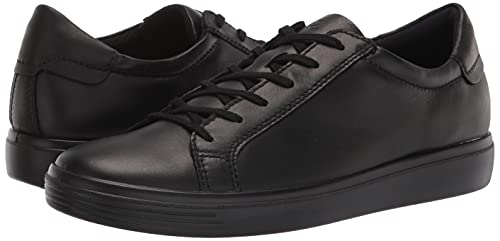 ECCO Women's Soft Classic Sneaker, Black, 9-9.5
