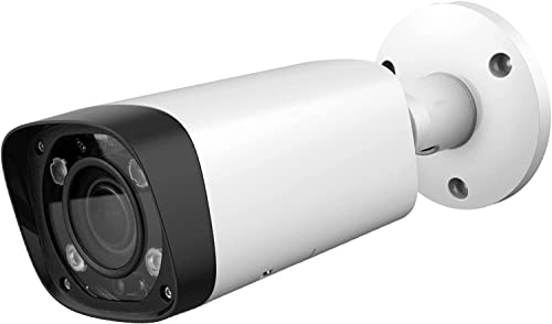 HITOSINO 4MP Bullet PoE IP Camera Outdoor, F1.4 5X 2.7-13.5mm Varifocal Bullet PoE Camera, Starlight Sensor, 196ft Night Vision, 128GB SD Card Slot, IP67