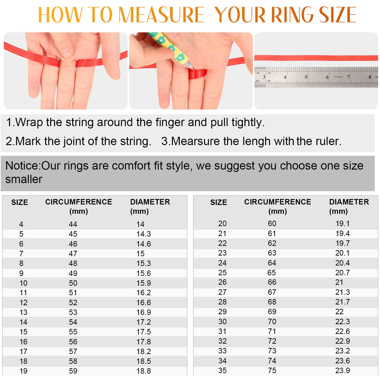 60 Pcs Stainless Steel Mood Ring Emotion Temperature Color Changing Ring for Men Women Wedding Band (0.67 Inch)