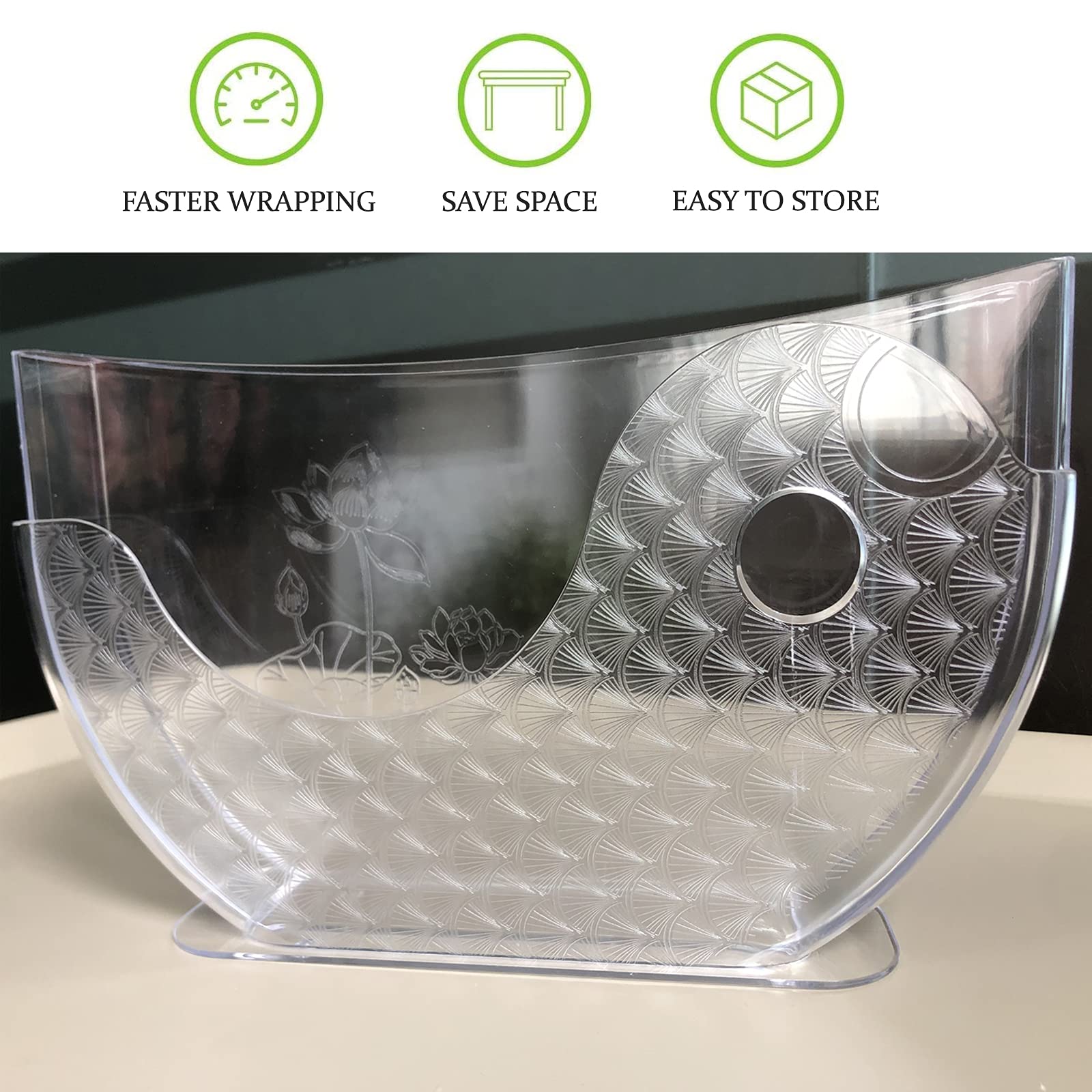 Aihmilcl Rice Paper Water Bowl Holder,Summer Roll Water Bowl Rice Paper Wrappers for Spring Rolls 10.62" One Pack(Rice Paper Not Included)