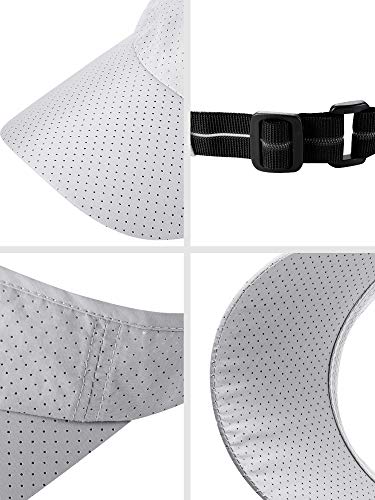 5 Pieces Sports Sun Visor Hats Mesh Visor Adjustable Sun Athletic Visor Cap for Men Women Daily Golf Running Outdoor Sports