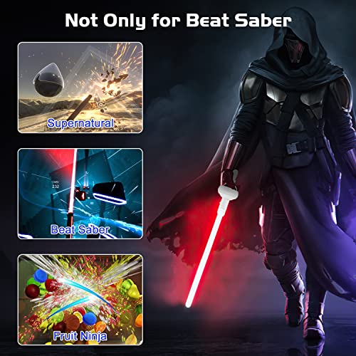 Accessories for Oculus Quest 2, Beat Saber Sword and Silicone Cover Set-Red