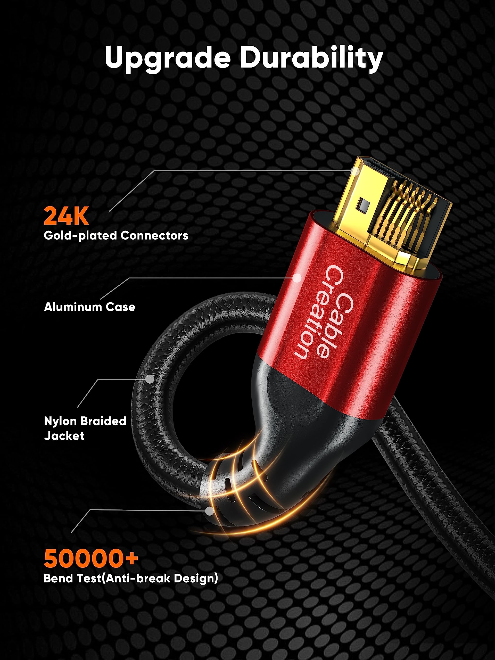 CableCreation eARC HDMI Cable 8K, HDMI to HDMI Cable for PS4 (48Gbps, 8K/60Hz) - 3.3 Feet, eARC HDR HDCP 2.2 2.3 Compatible with 4K Devices