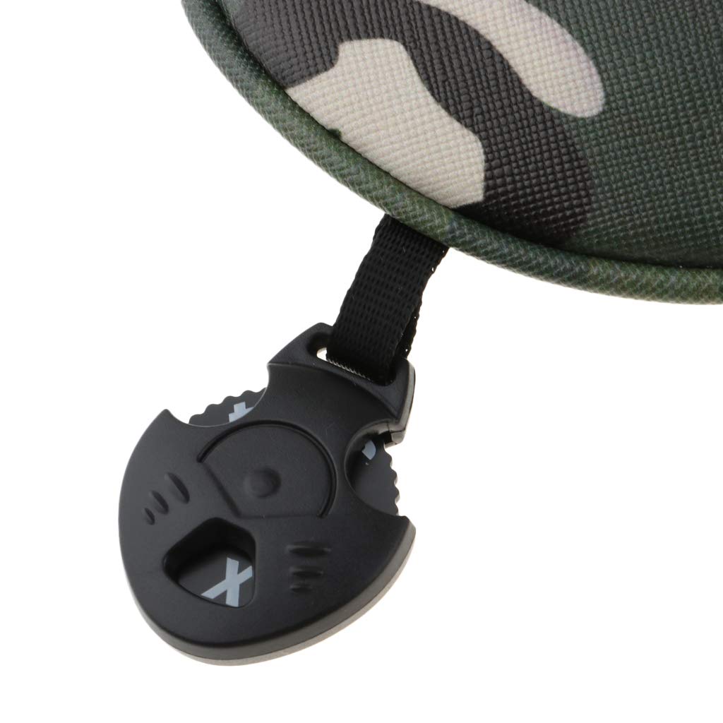 4Pcs/Set Premium PU Golf Covers 3 5 UT Wood Replacement & Interchangeable Number Tag, Camo Green