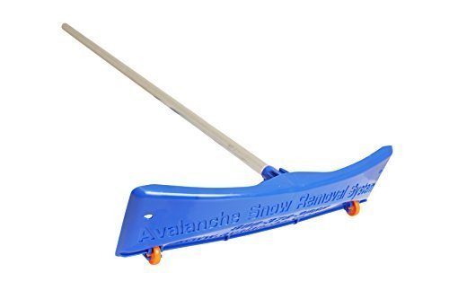 Avalanche! Snow Roof Rake, Easy Snow Removal from Roof, Prevents Ice Dams, Quick Assembly, 24” Wide Head, 20’ Reach, Built-In Wheels Prevent Damage, Made in the USA, SRD20
