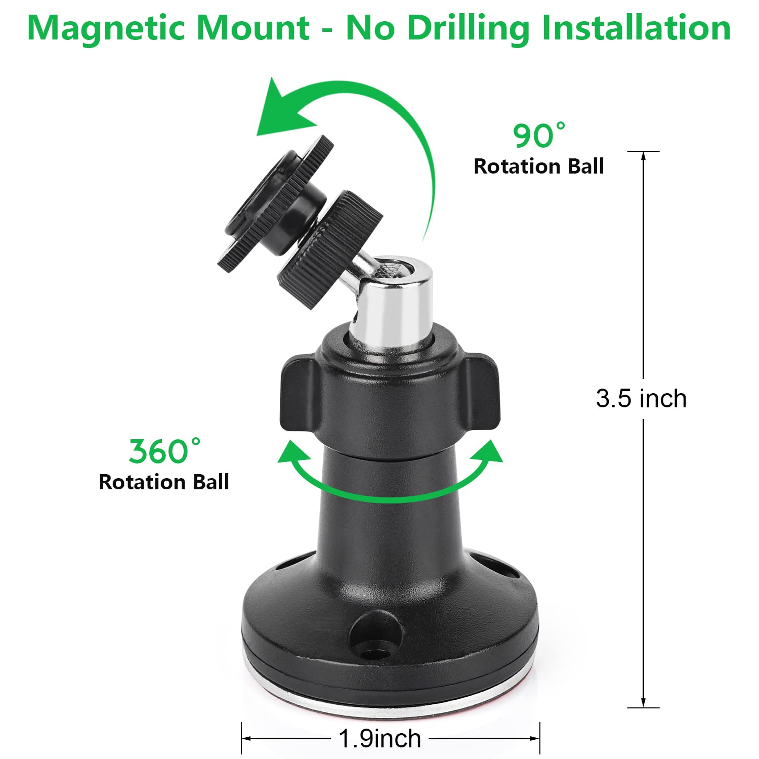 ALERTCAM 2Pack Magnetic Wall Mount for All-New Blink Outdoor/Indoor Camera, Blink XT / XT2, Blink Mini, Attach Your Blink Camera to Steel or Any Magnetic Surfaces with No Tools or Screws