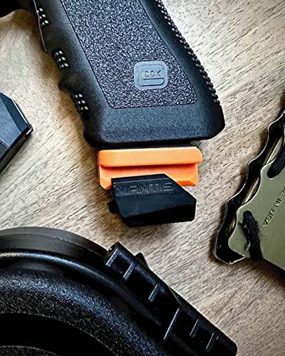 MagMount - Rail Mount Base Plate for Glock and Mantis X2, X3 and X10 | Fits Glock 17 19 22 23 26 | Magazine Base Plate Replacement (Orange)