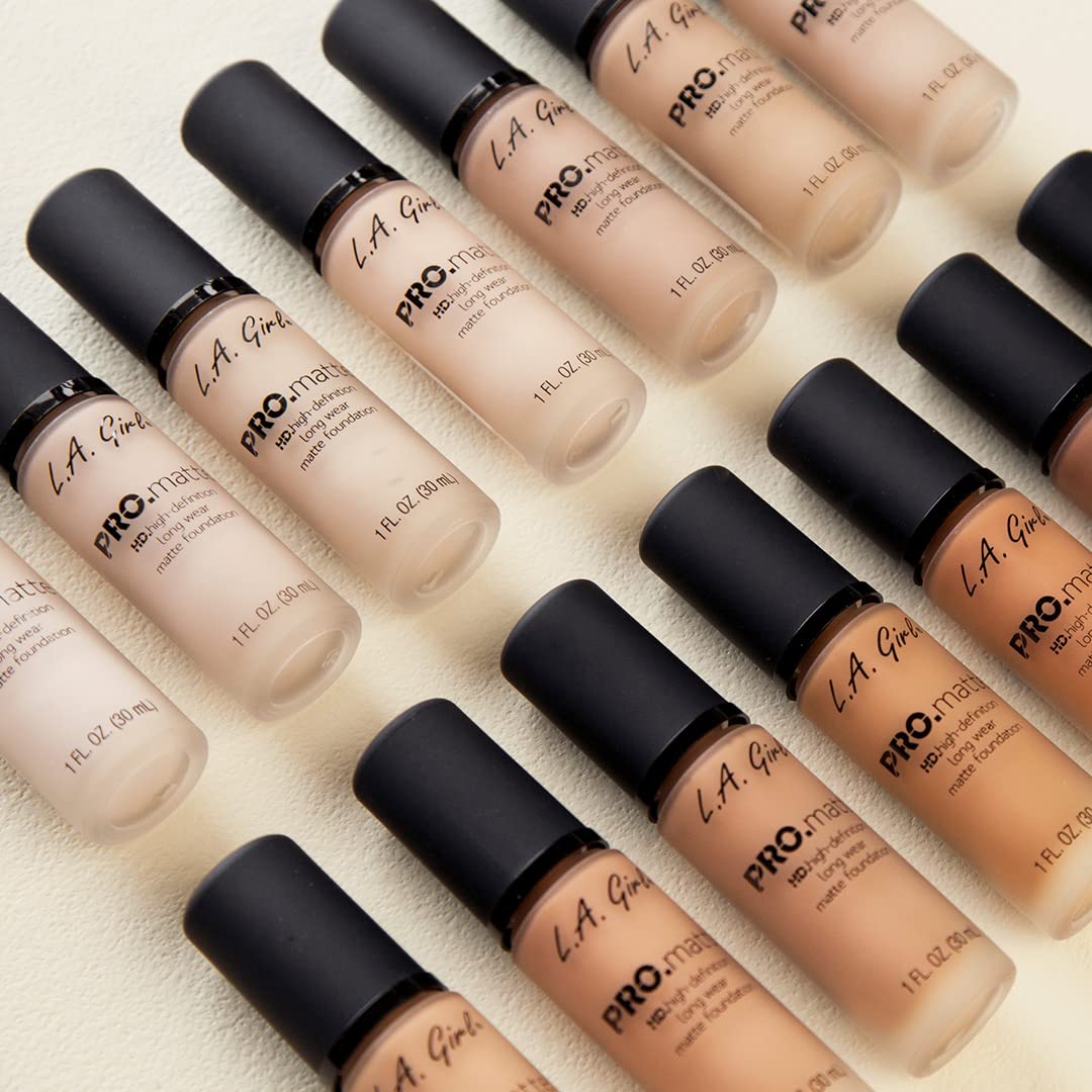L.A. Girl Pro Matte Foundation, Beige, One Size