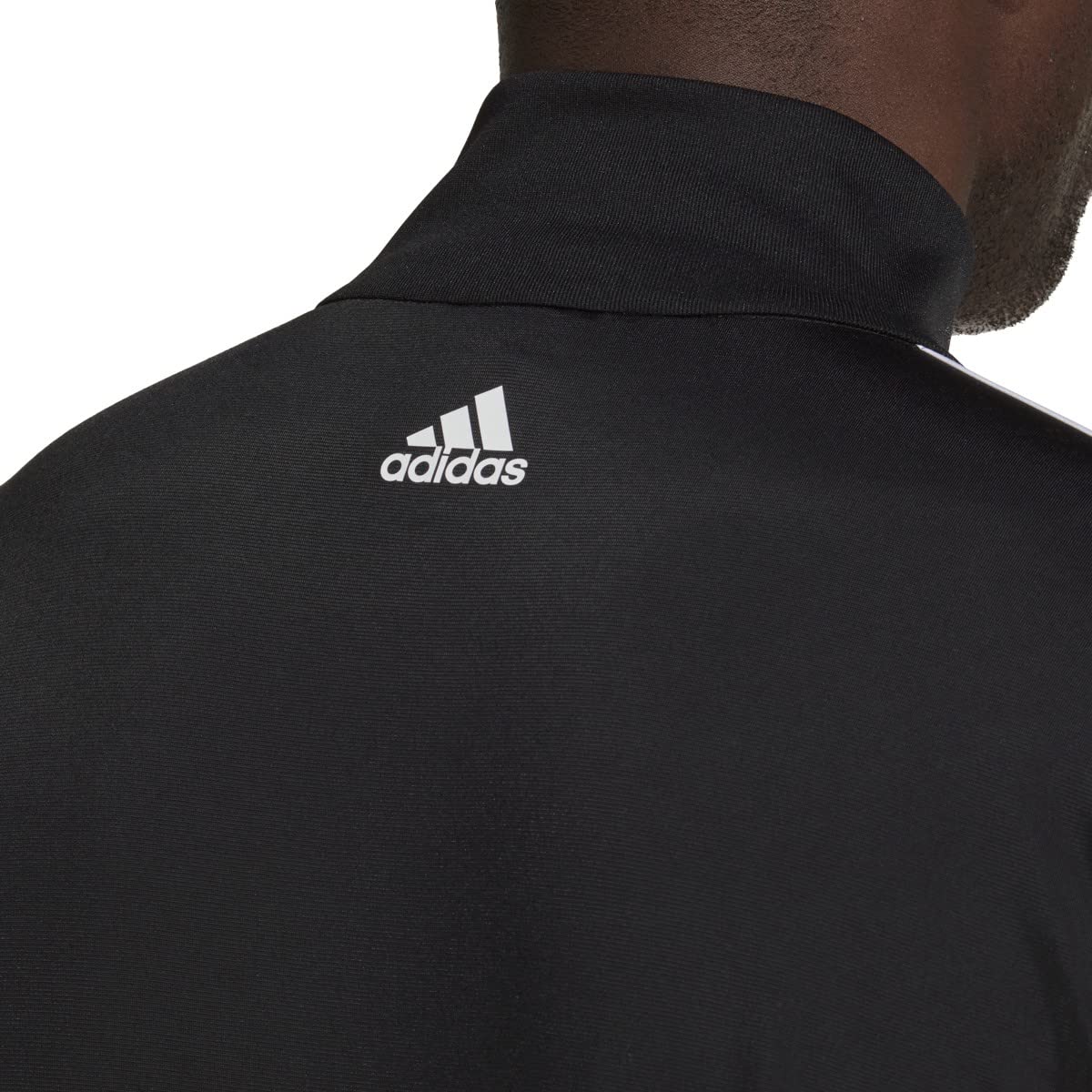 adidas Big & Tall Essentials Tricot 3-Stripes Linear Track Jacket Black 3XL Tall