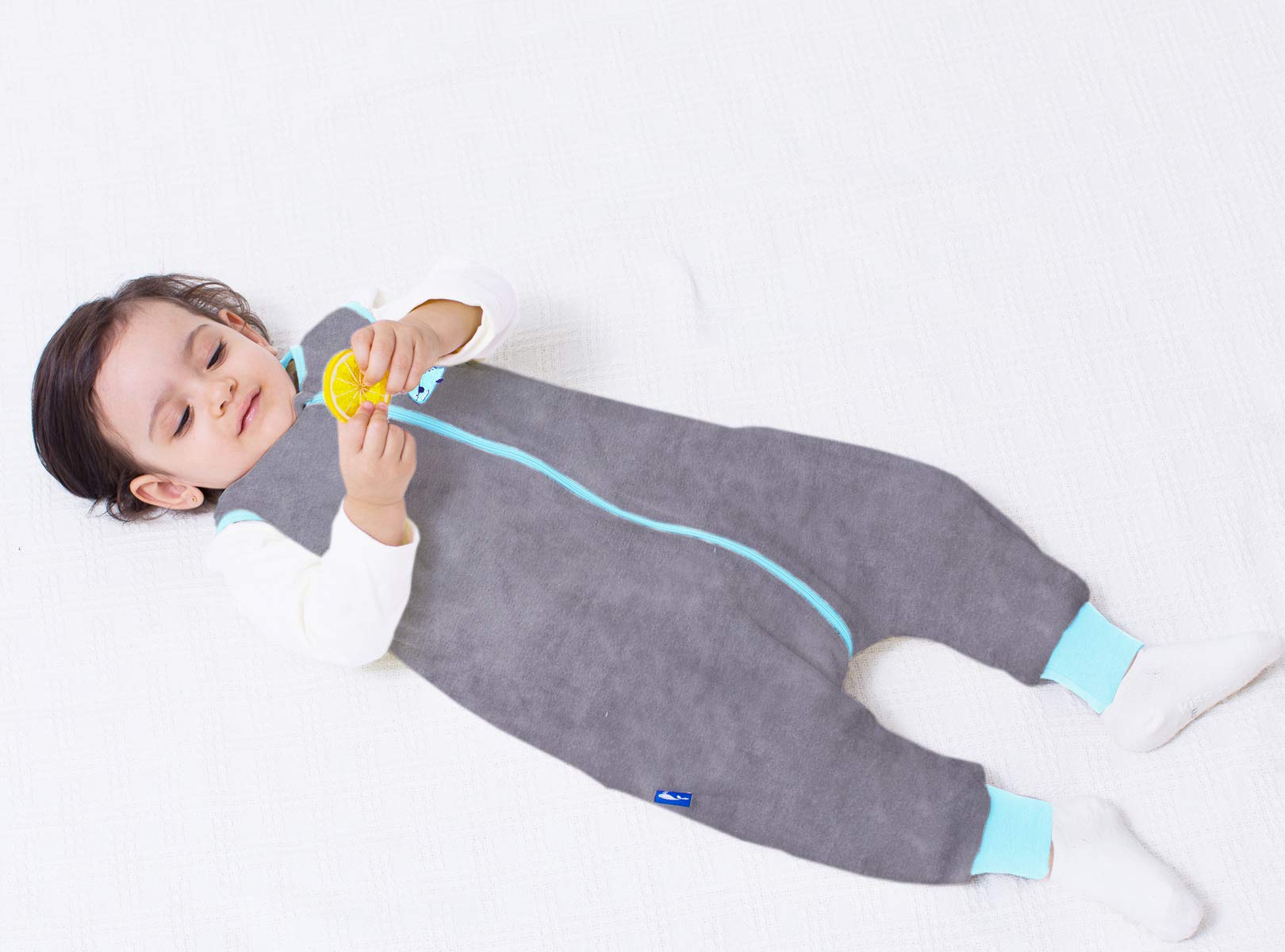 Sincere ililmmoe Baby Sleep Sack Spring Autumn Warm Infant Walking Sleeping Bag with Legs Wearable Blankets Pajamas 6months-4Years Gray/M
