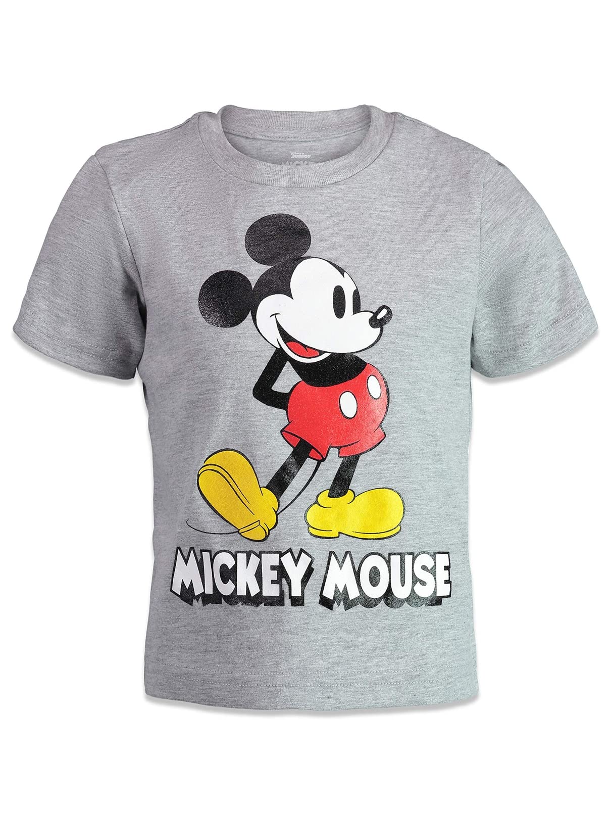 Disney Mickey Mouse Donald Duck Goofy Pluto Little Boys 4 Pack Graphic T-Shirts 6