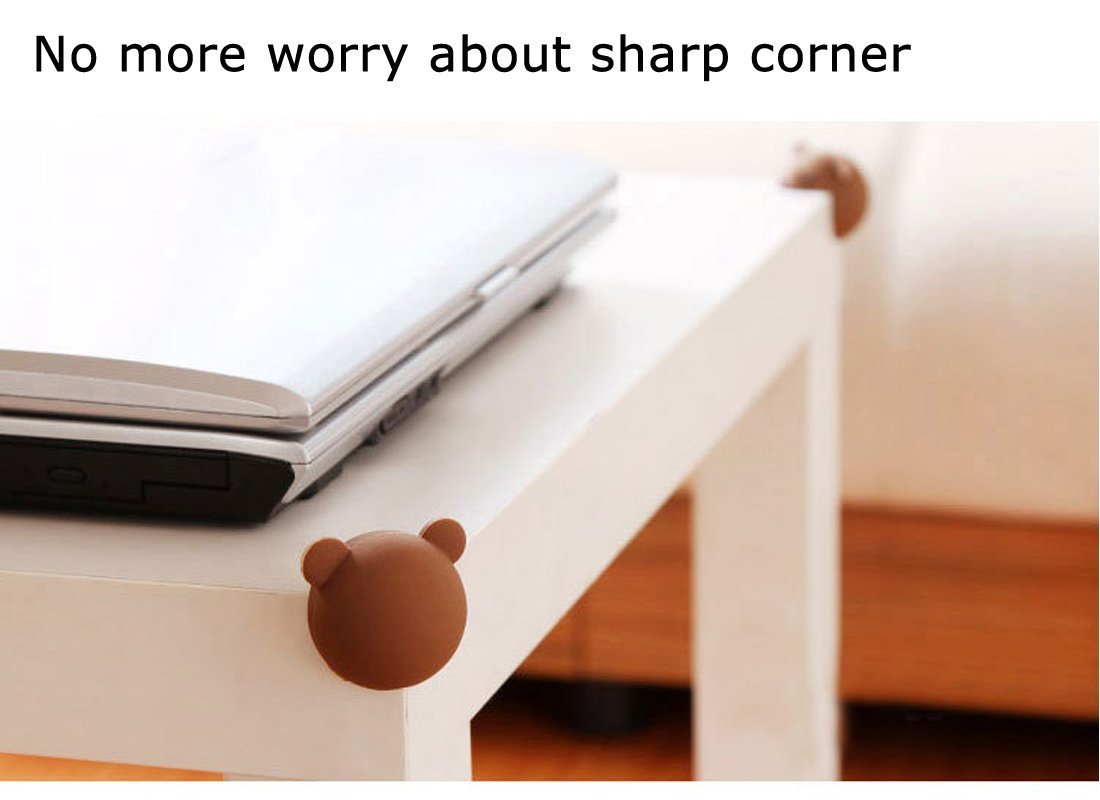 Corner Guards Edge Bumpers Ball Shape Baby Child Safety Proof Furniture Table Protector 4 Pieces (Cat)