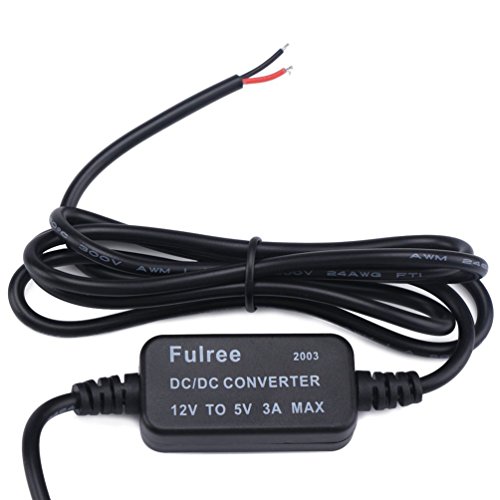 HOMREE DC/DC 8-22V 12V to 5V/3A Power Buck Converter Step-Down Voltage Transformer Module with Mini USB Connectors Adapter