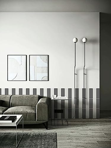 Avant Decor | Sample Tile | Stone Composite Subway Solid Color Tiles | Peel and Stick Kitchen Backsplash Tiles | Wall Tiles | 4โ x 12โ | Bex Metro Matte Cotton