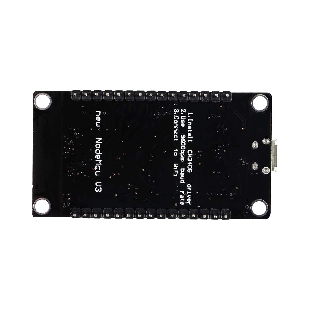ACEIRMC 3pcs ESP8266 Serial Wireless Module CH340 NodeMcu ESP-12E V3 Lua WiFi Internet of Things New Version Development Board Compatible with Arduino IDE/MicroPython (3pcs)