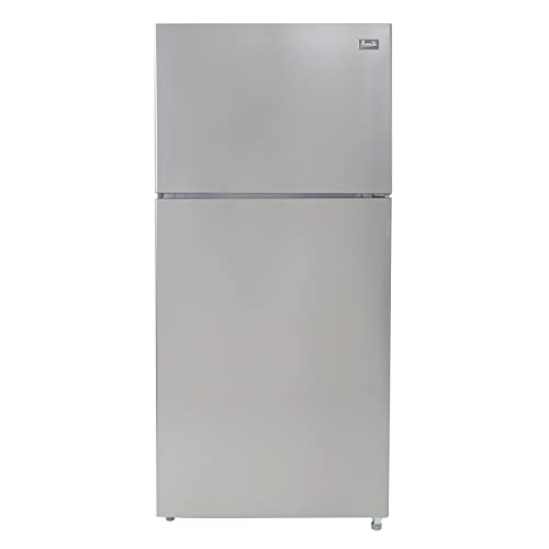 Avanti FF18D3S-4 FF18D cu.ft. Apartment Size Refrigerator, Full Fridge Free Technology Prevents Frost Build-up with Adjustable Shelves, Door Bins & Crisper Drawers, 18 cu. ft, Stainless Steel