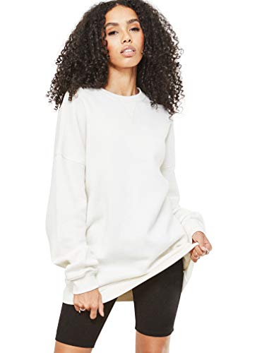4TH & RECKLESS Women's Natalia Oversized Sweatshirt, Ivory, X-Small