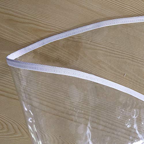 Loodial Floor Mat Plastic Splat Mat Highchair Mat for Floor, Waterproof High Chair Floor Protector, Multi-Purpose Playmat for Playing and Feeding, Clear, Round, Non Slip