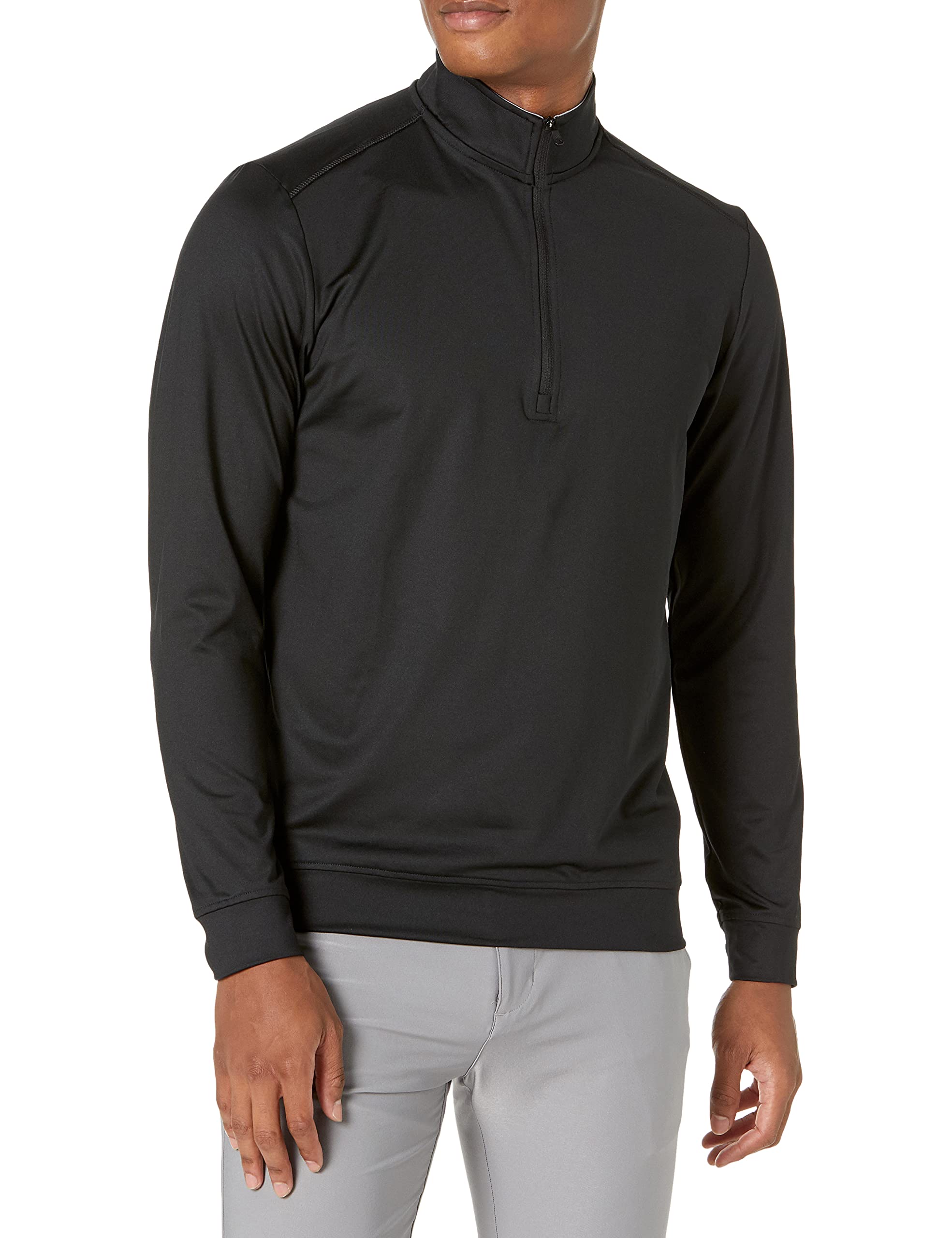 adidas Golf Classic Club 1/4 Zip Jacket, Black, Large