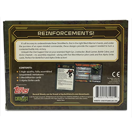 Catalyst Game Labs BattleTech Mini Force Pack: Clan Support Star Grey