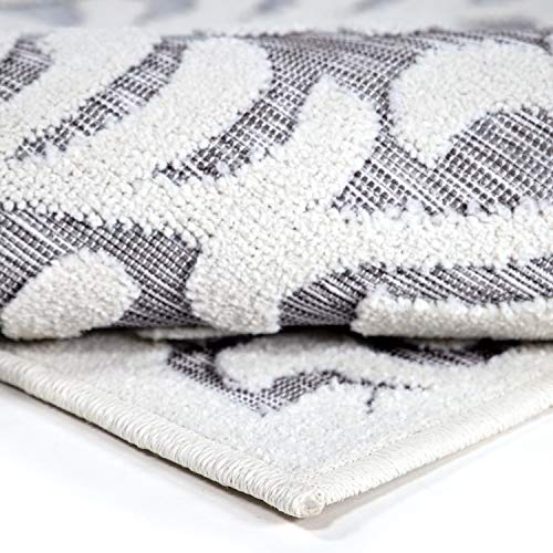 My Texas House by Orian Bluebonnets Area Rug, 5'2" x 7'6", Natural/Gray